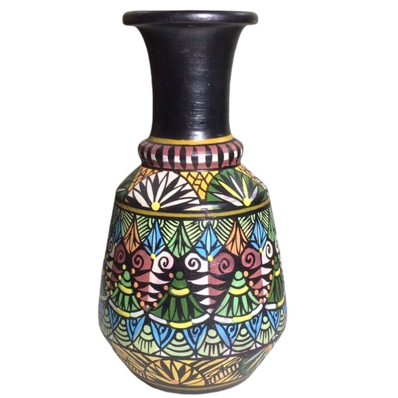 Accents | Tesoros Manila Hand Painted Pottery Vase 714 Art Pottery ...